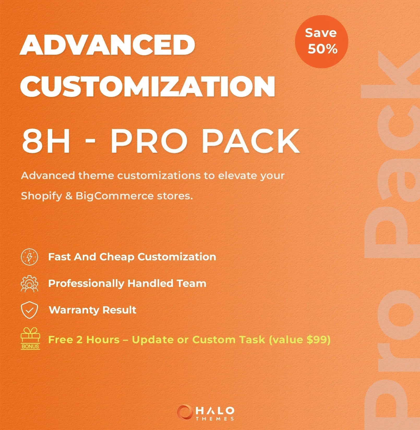 Advanced Customization (8h) – Pro Pack | HaloThemes – Themes & Services for Shopify & BigCommerce