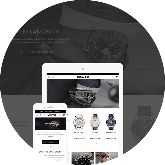 Luxwatch - Timepieces & Accessories - Ecommerce Website Template