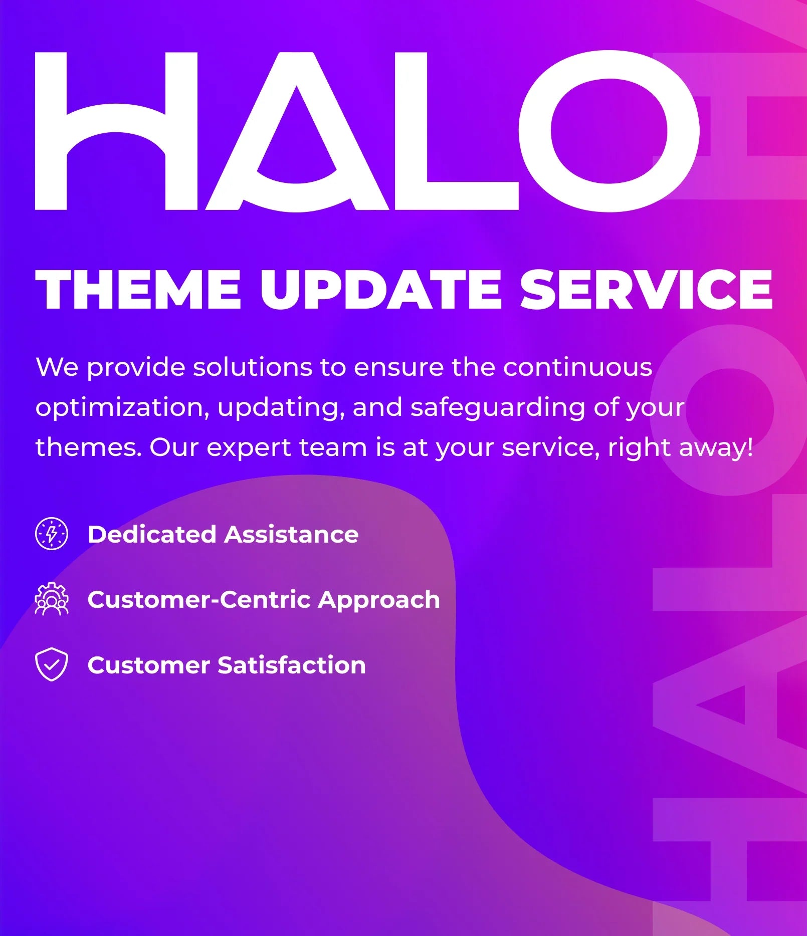 Halo Theme Update Service - Stay Current with the Latest Features and ...