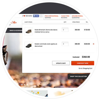 Behars - Sporting Goods Ecommerce Website Template