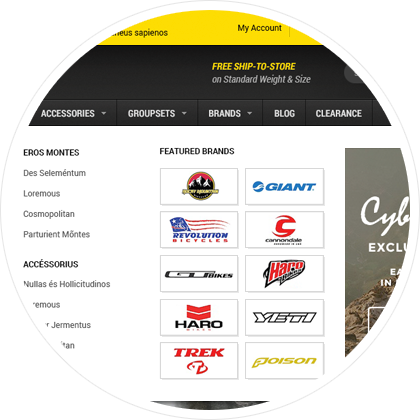 Bicydos – Bike and Hiking Gear Ecommerce Website Template