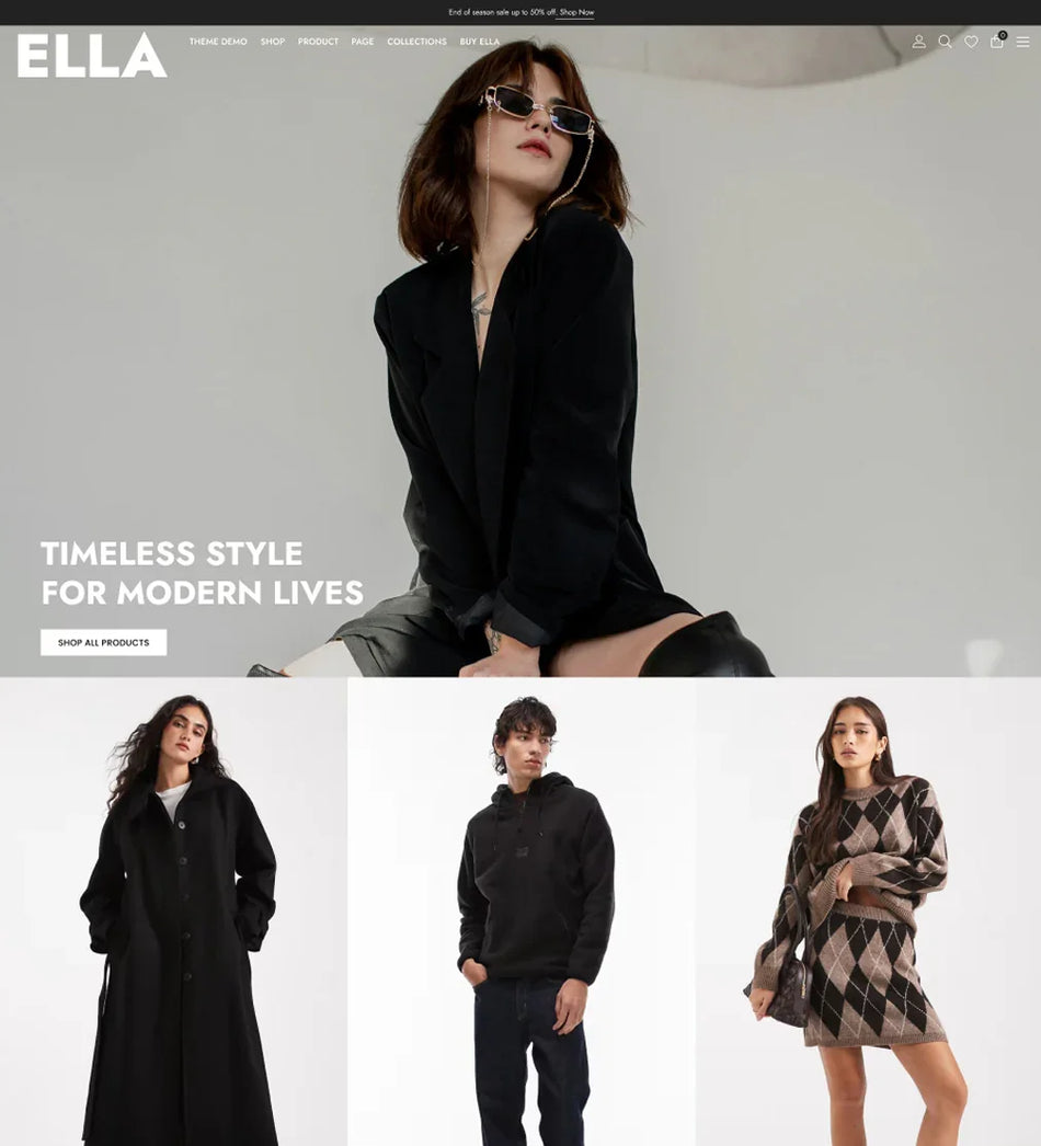 Ella 7 – Classic Fashion Shopify Theme | HaloThemes