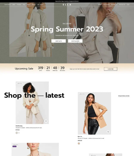 Ella Shopify Theme – No.1 Multipurpose Template