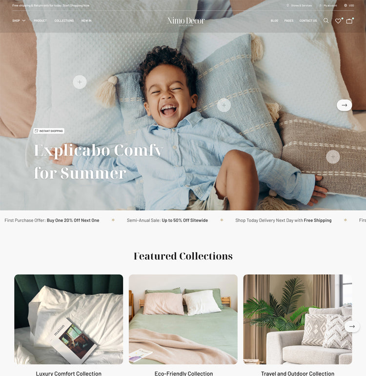 Nimo Decor - Premium BigCommerce Theme for Modern Home Stores | HaloThemes