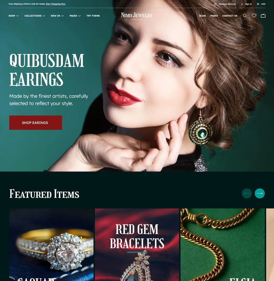 Nimo - Elegant BigCommerce Fashion and Jewelry Template | HaloThemes