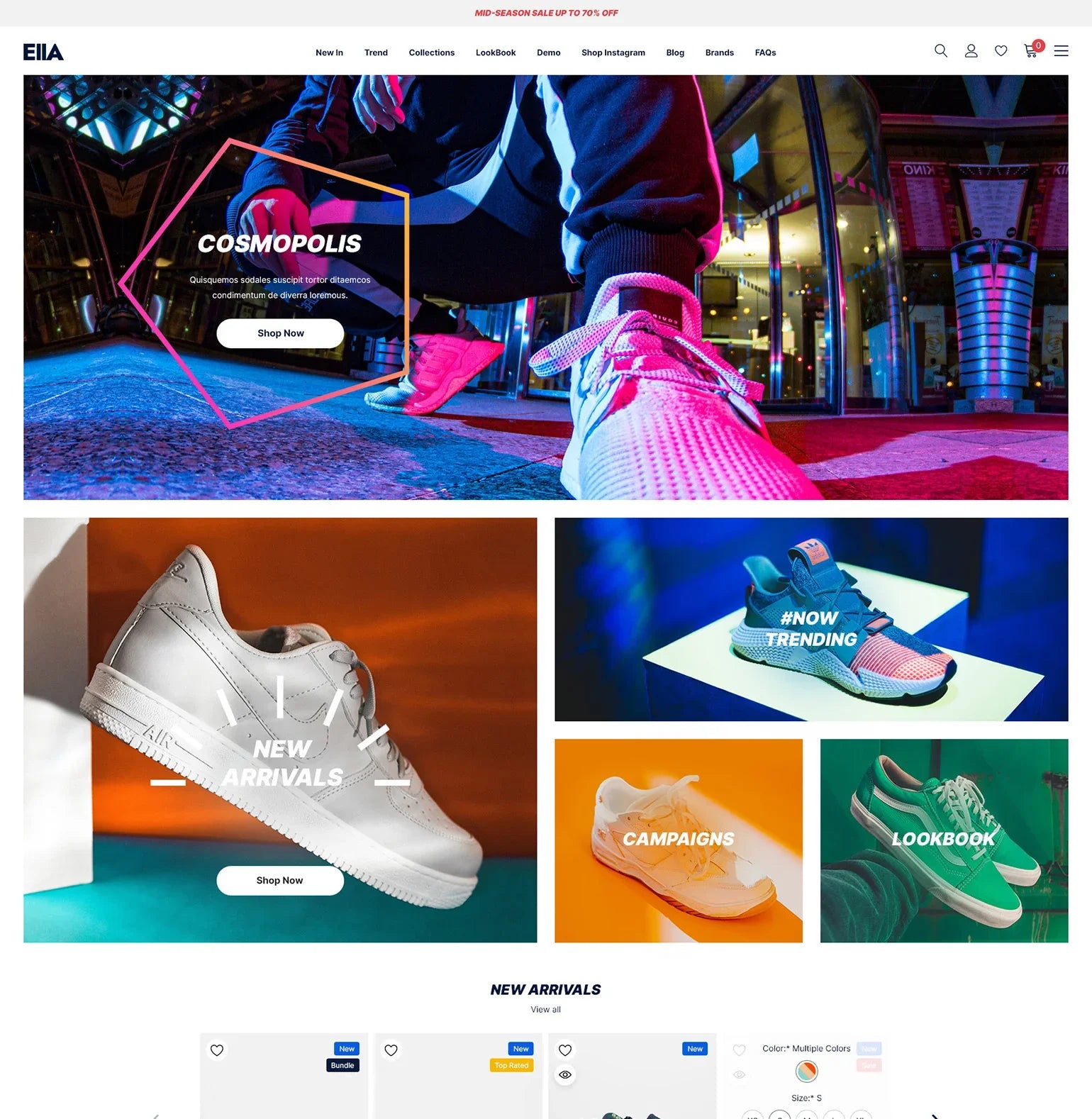 Ella – Shoes Shopify Theme for Footwear & Sneaker Stores | HaloThemes