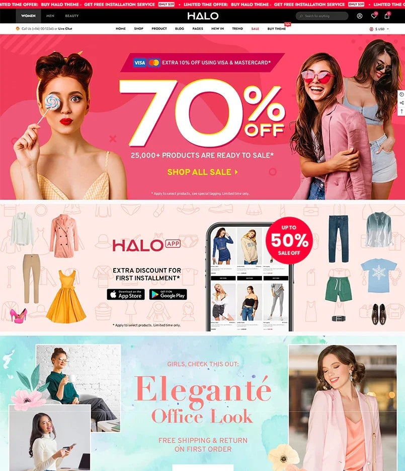 Halo Shopify Theme - Premium Templates | HaloThemes