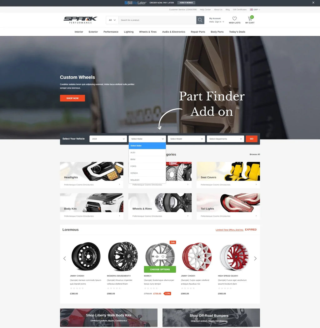 Part Finder Add-on: Efficient Search for Year Make Model | HaloThemes