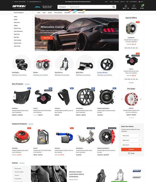 Spark - Automotive & Industrial Shopify Template | HaloThemes
